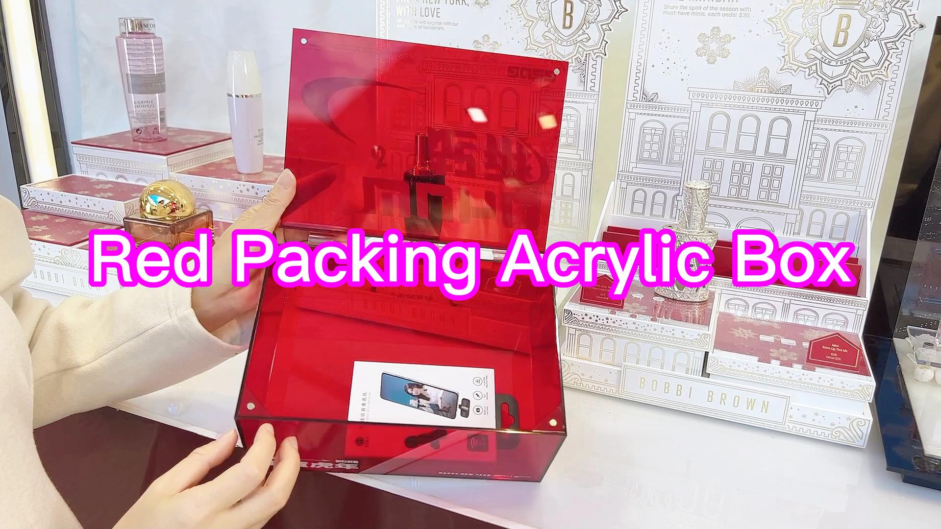 Red Packing Acrylic Box | Yuefeng