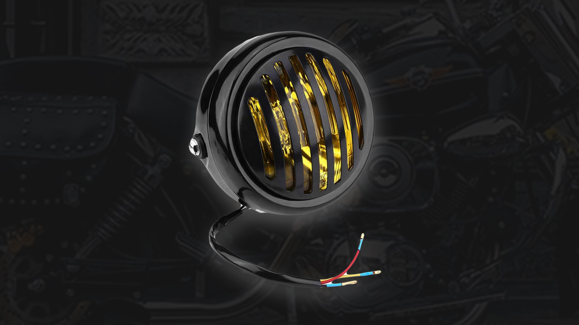 Classic Retro Headlight Motorbike Grill Headlights