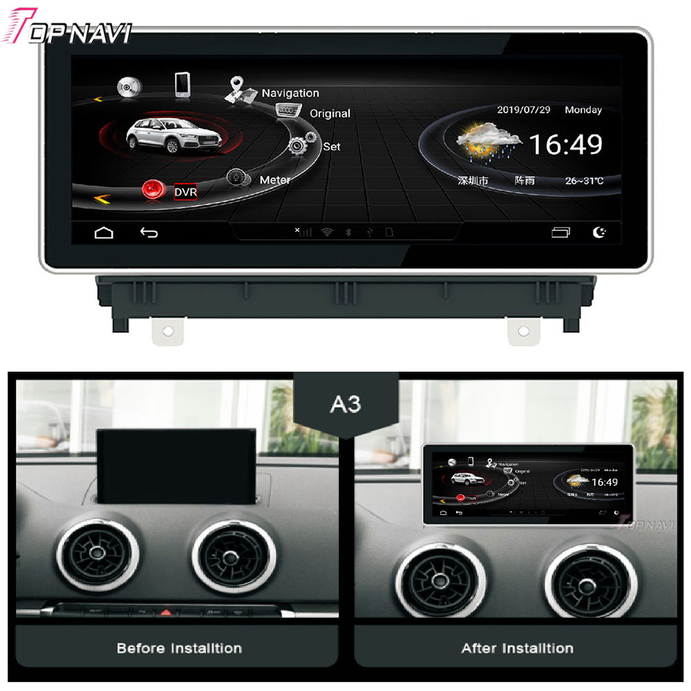 Car GPS Navigation for Audi A3 2014- Car Radio Multimedia Video Player ...