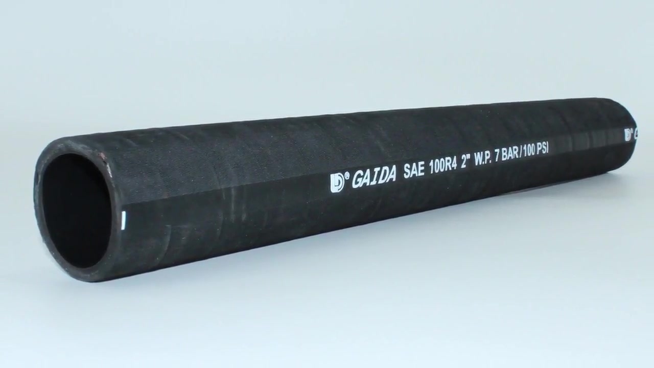 Lenflex Hose | Industrial Rubber Hose SAE 100R4 Embedded Wire Hydraulic ...