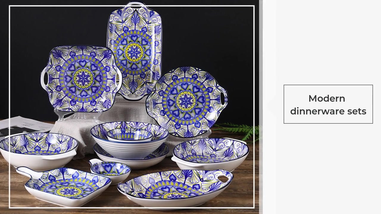 Colorful ceramic dinnerware modern dinnerware sets