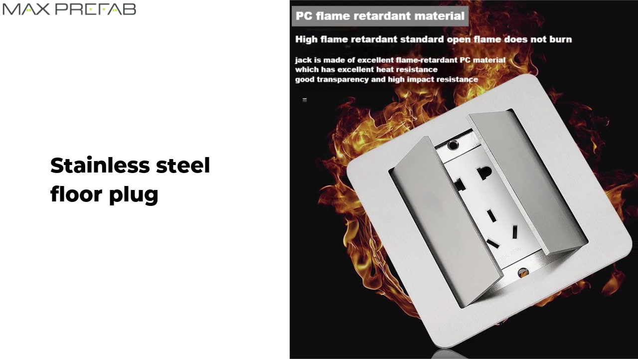 Stainless steel floor plug | Max Prefab