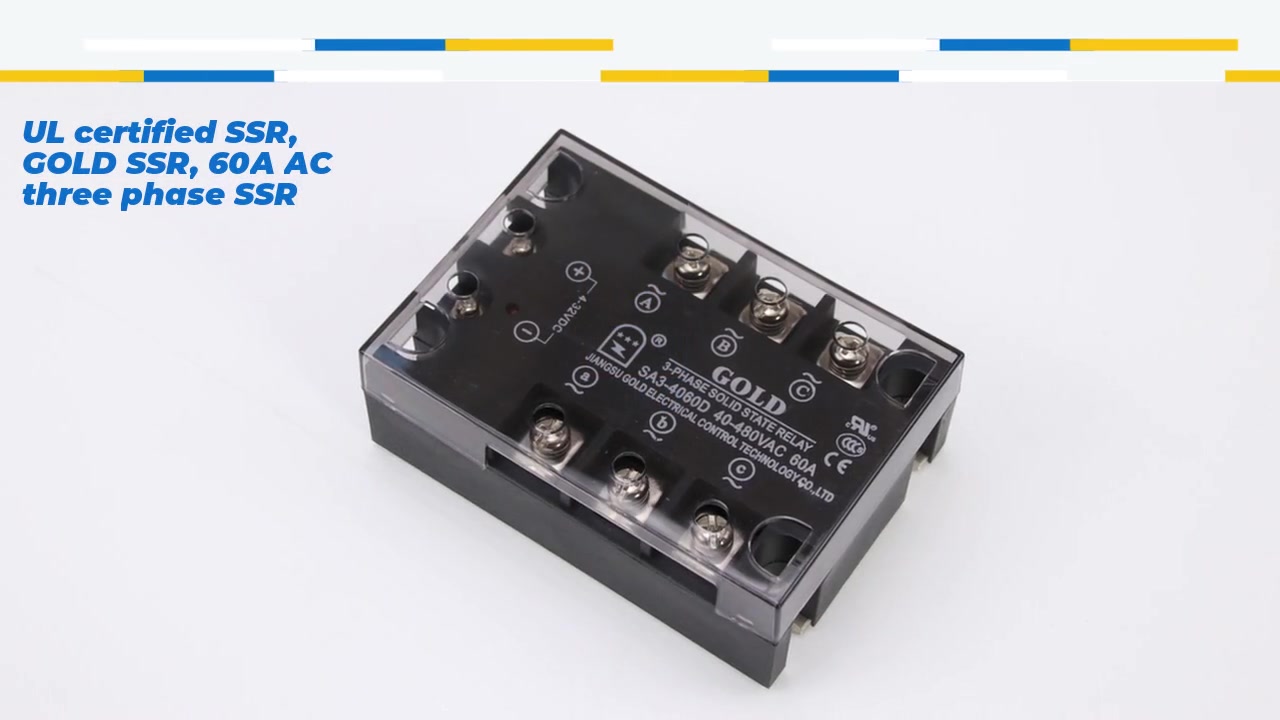 40A AC Three-phase Solid State Relay | GOLD SSR Relay
