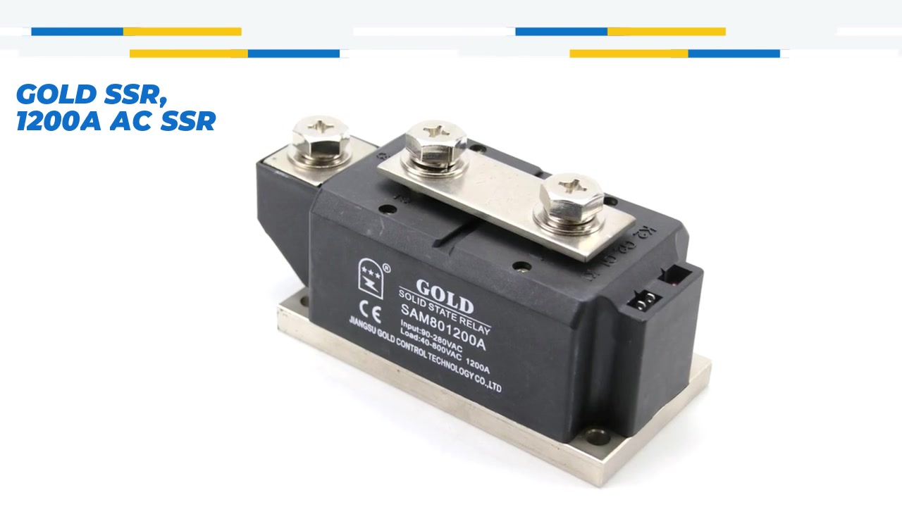 GOLD SSR, 1200A AC SSR, AC control AC solid state relay, input 90 ...