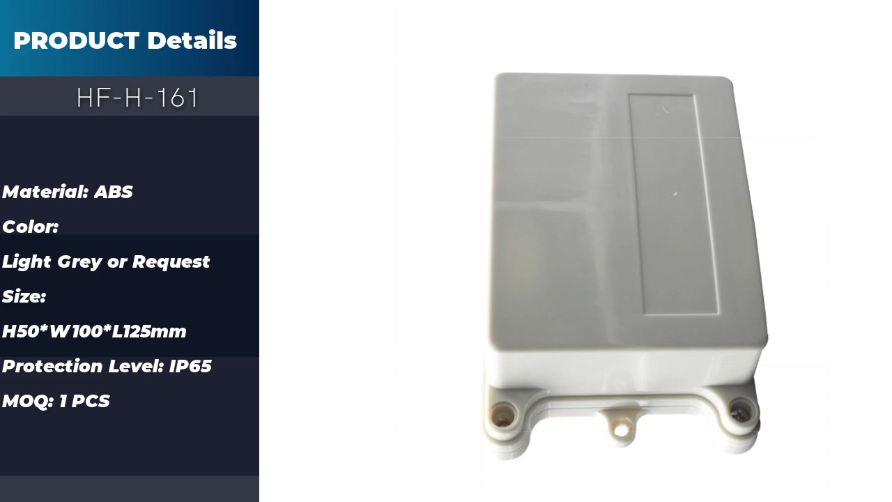 Waterproof plastic enclosure IP 65 ABS box