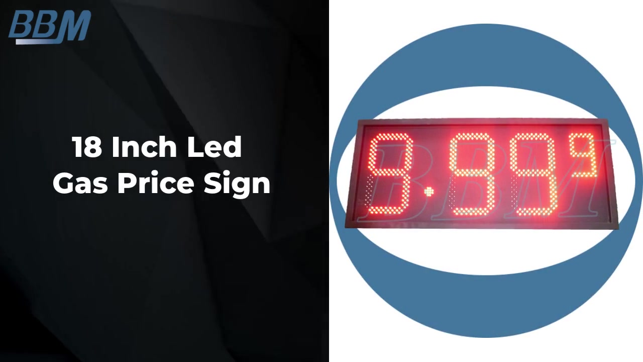 Quality 16 Inch Led Digital Price Sign Manufacturer | BBM Traffic Light