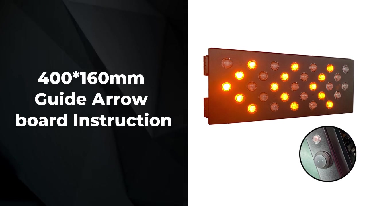 400*160mm Guide Arrow board Instruction | BBMLED