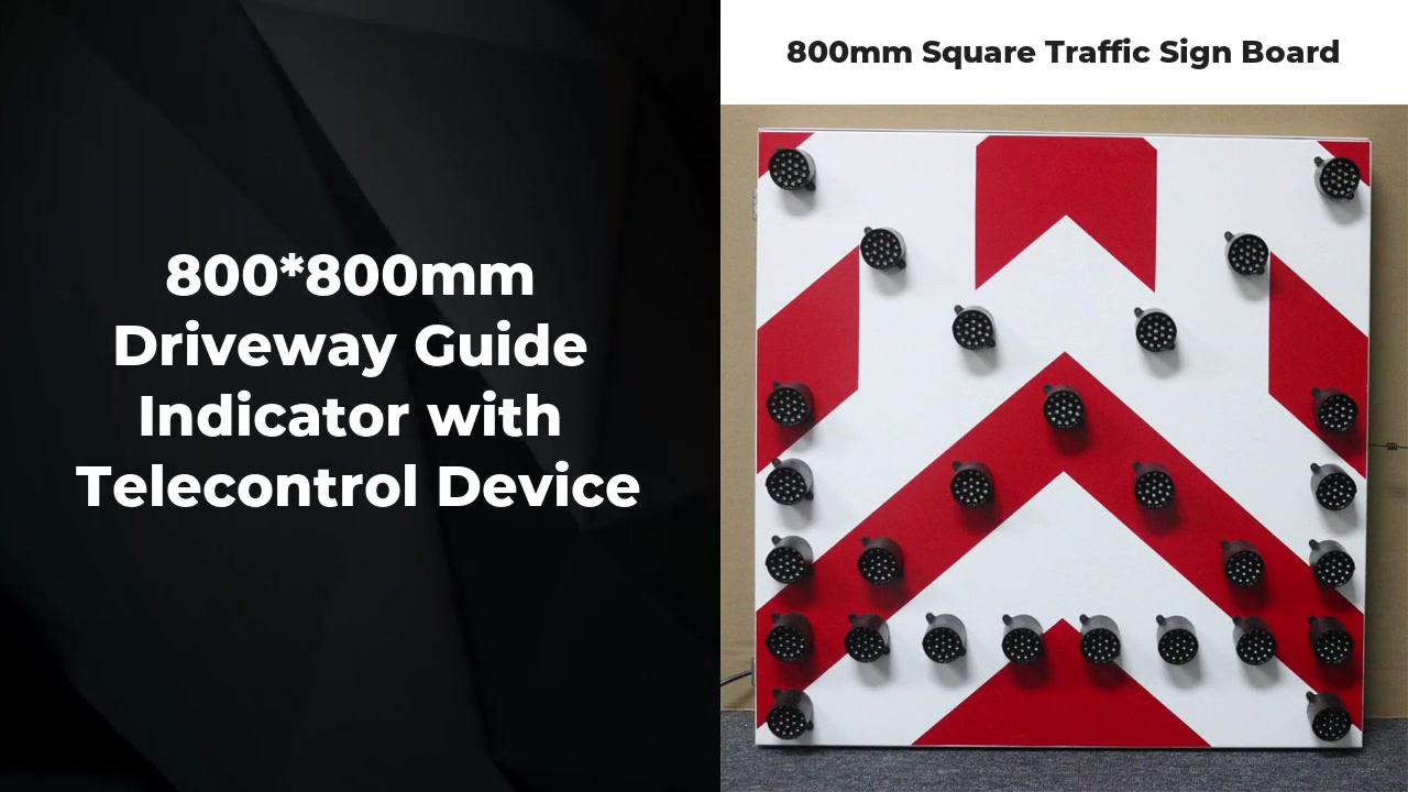 800*800mm Driveway Guide Indicator with Telecontrol Device | BBMLED