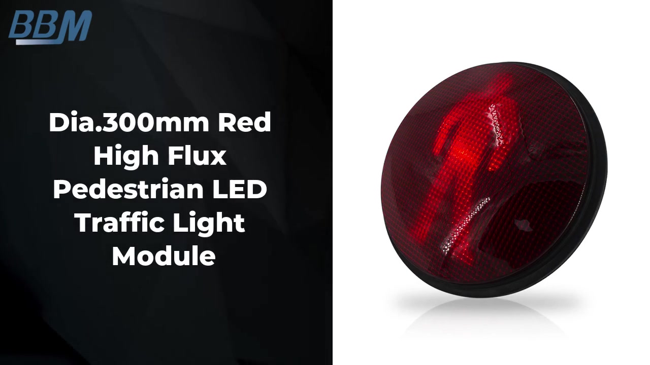 Best Dia.300mm Red High Flux Pedestrian LED Traffic Light Module ...