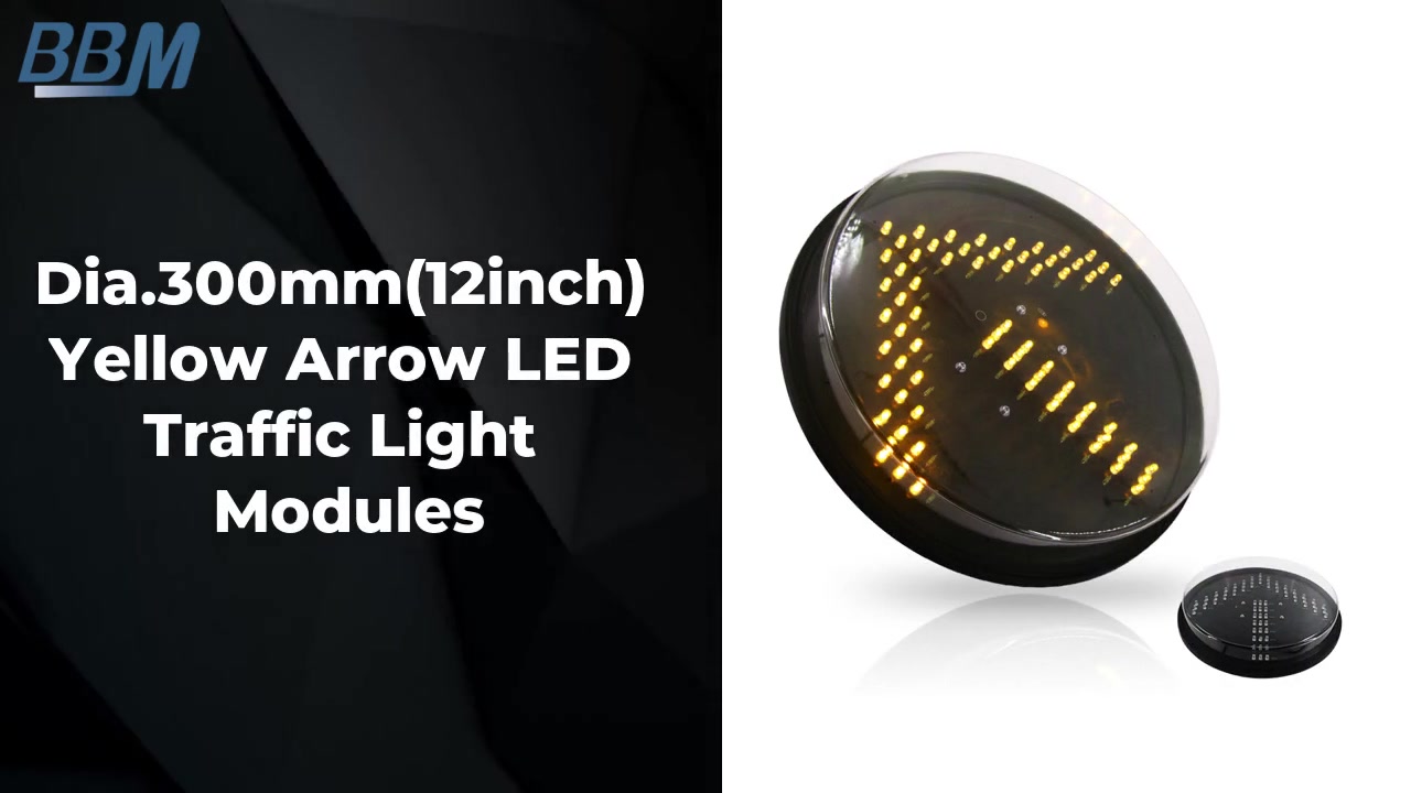 Best Dia.300mm(12inch) Yellow Arrow LED Traffic Light Modules Company ...