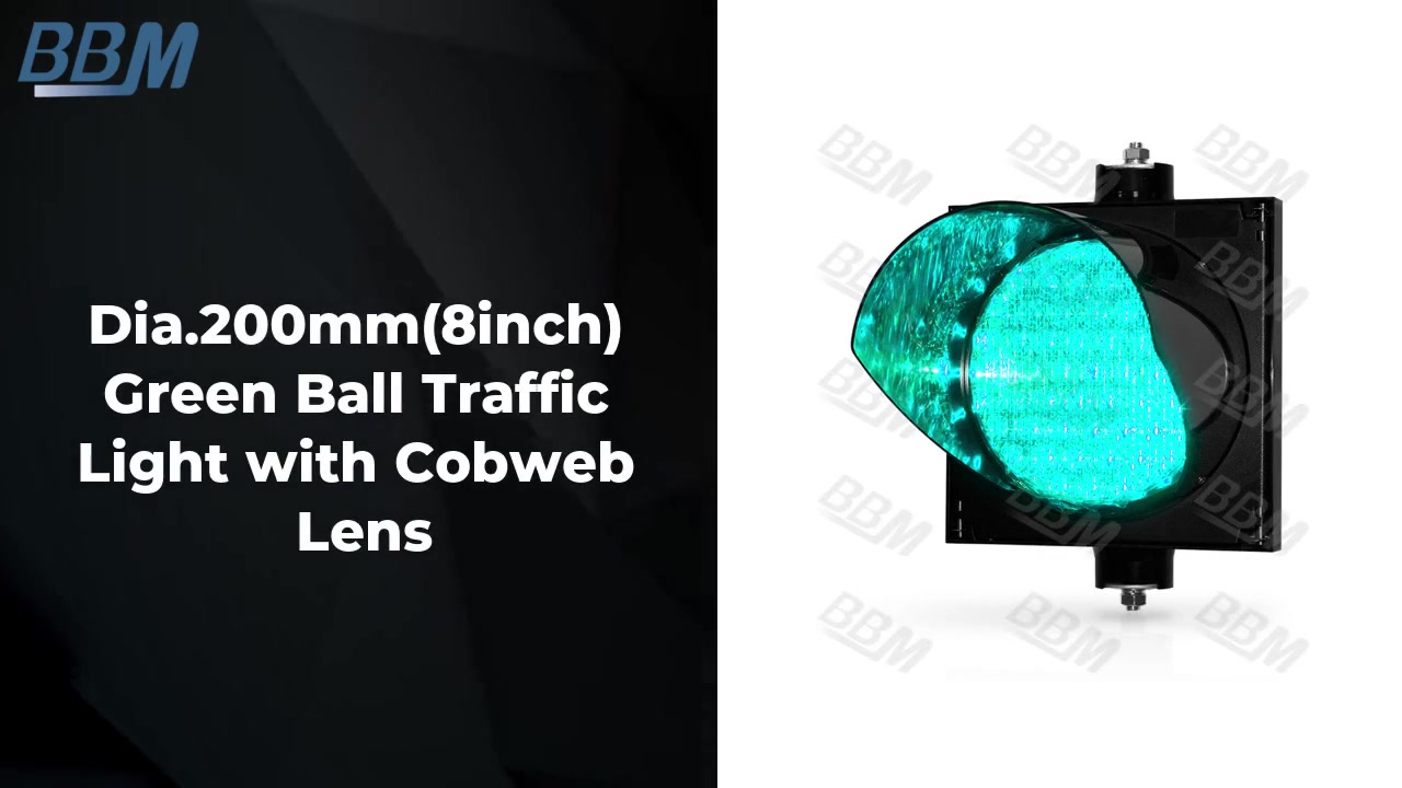 Best Dia.200mm(8inch) Green Ball Traffic Light with Cobweb Lens Company ...