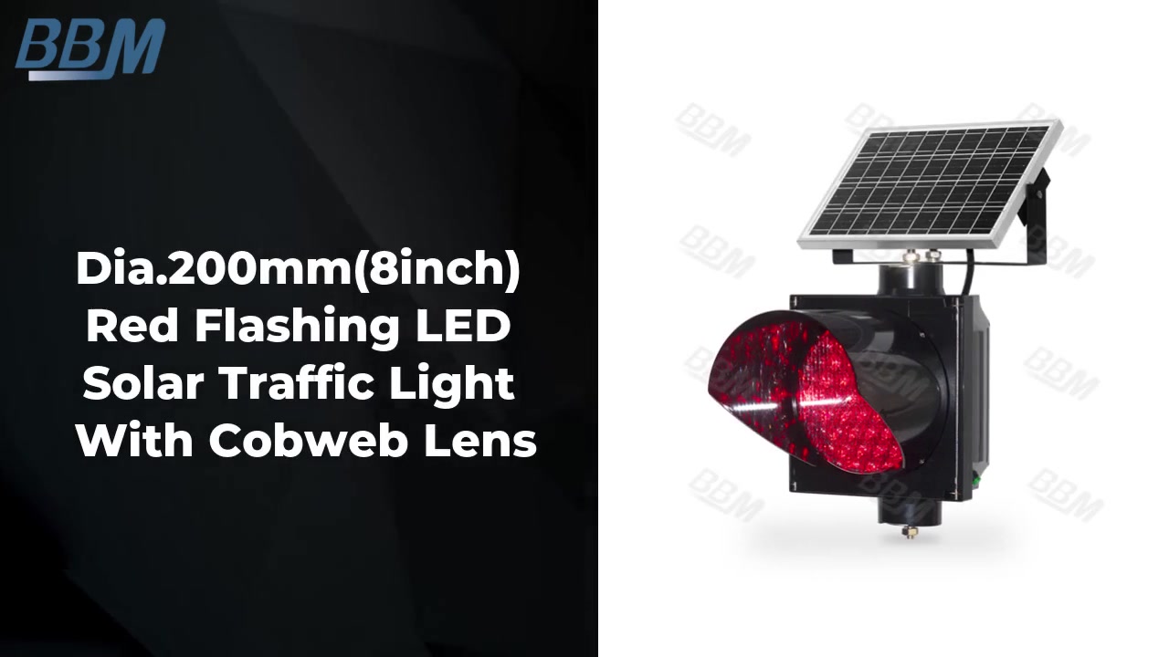 Meilleur feu de signalisation solaire à LED clignotant rouge de 200 mm ...