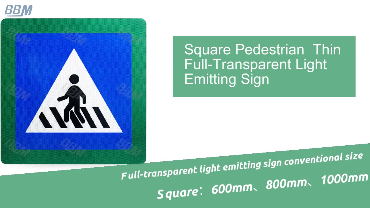 High Brightness Square Pedestrian Thin Full-Transparent Light Emitting ...